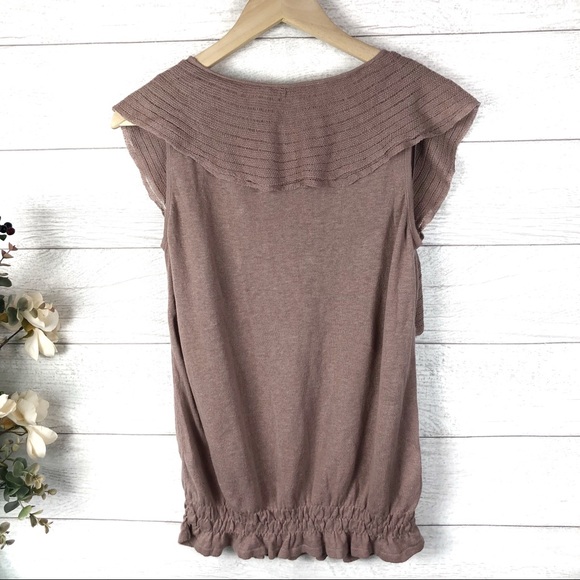 LOFT | Tops | Loft Ann Taylor Lavander Ruffled Knit Top | Poshmark